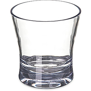 Carlisle FoodService Products Alibi Rocks Glass for Restaurant, Kitchen, and Bar, Plastic, 9 Ounces, Clear