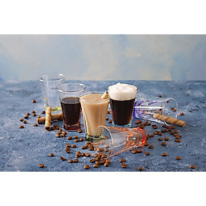 DESTALYA Shot Glasses 3.38 fl oz, Clear Heavy Base Shot Glass Set of 6, Shot Glass for Tequila Whiskey Liqueurs Vodka and Espresso, Small Shot Glass Set for Wedding Party (Berkay Glass Set)