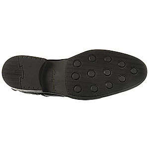 Clarks Men's Whiddon Cap Oxford, Black Leather, 12 Wide