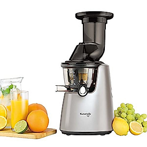 Kuvings Whole Slow Juicer Elite C7000S - Higher Nutrients and Vitamins, BPA-Free Components, Easy to Clean, Ultra Efficient 240W, 60RPMs-Silver