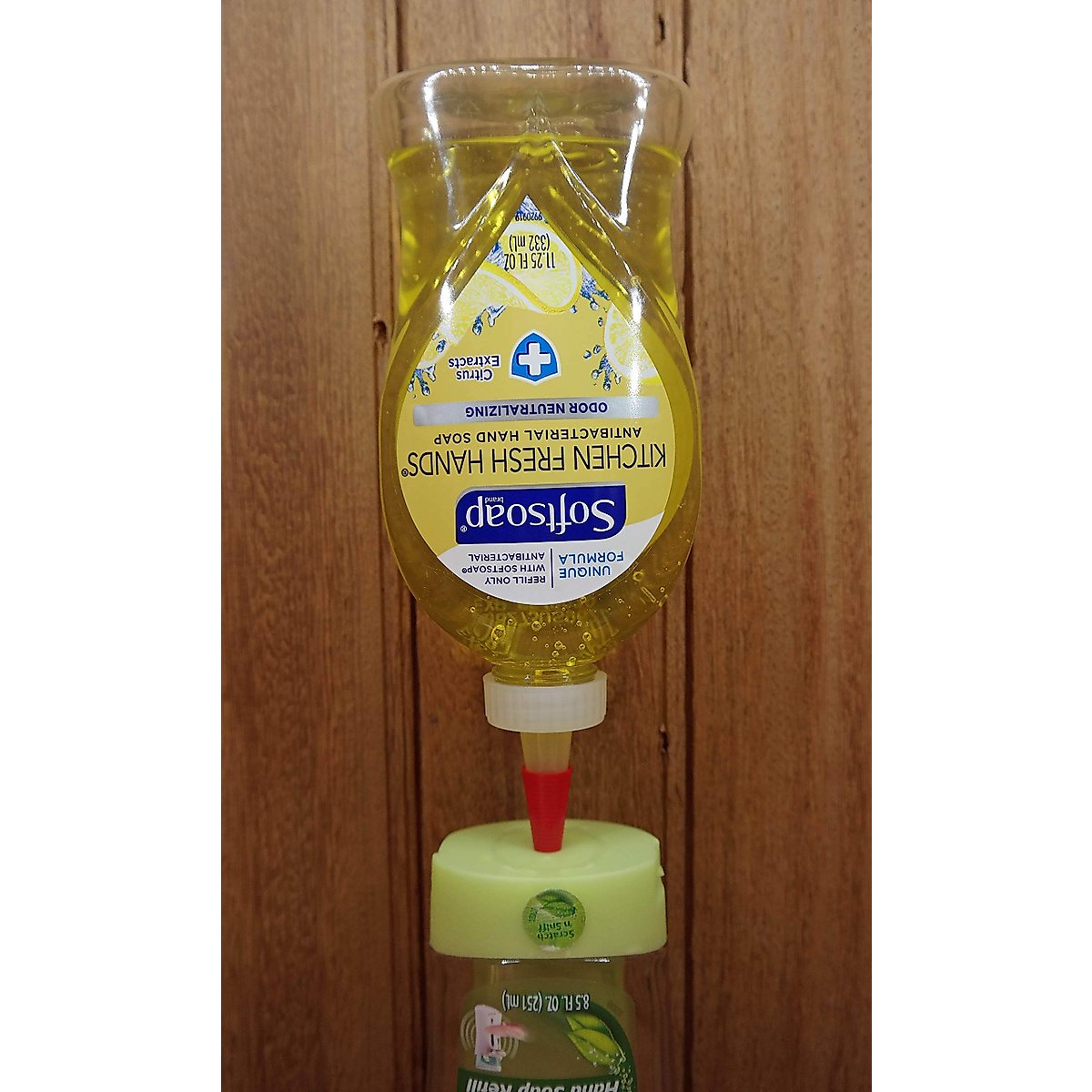 Transfer Cap For Your Lysol No Touch Auto Soap Dispenser - Refill With Your Own Hand or Dish Soap (soap not included)