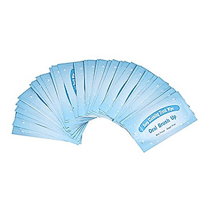 Mint-flavored oral finger wipes teeth whitening wipes oral cleaning wipe (100 Pcs)