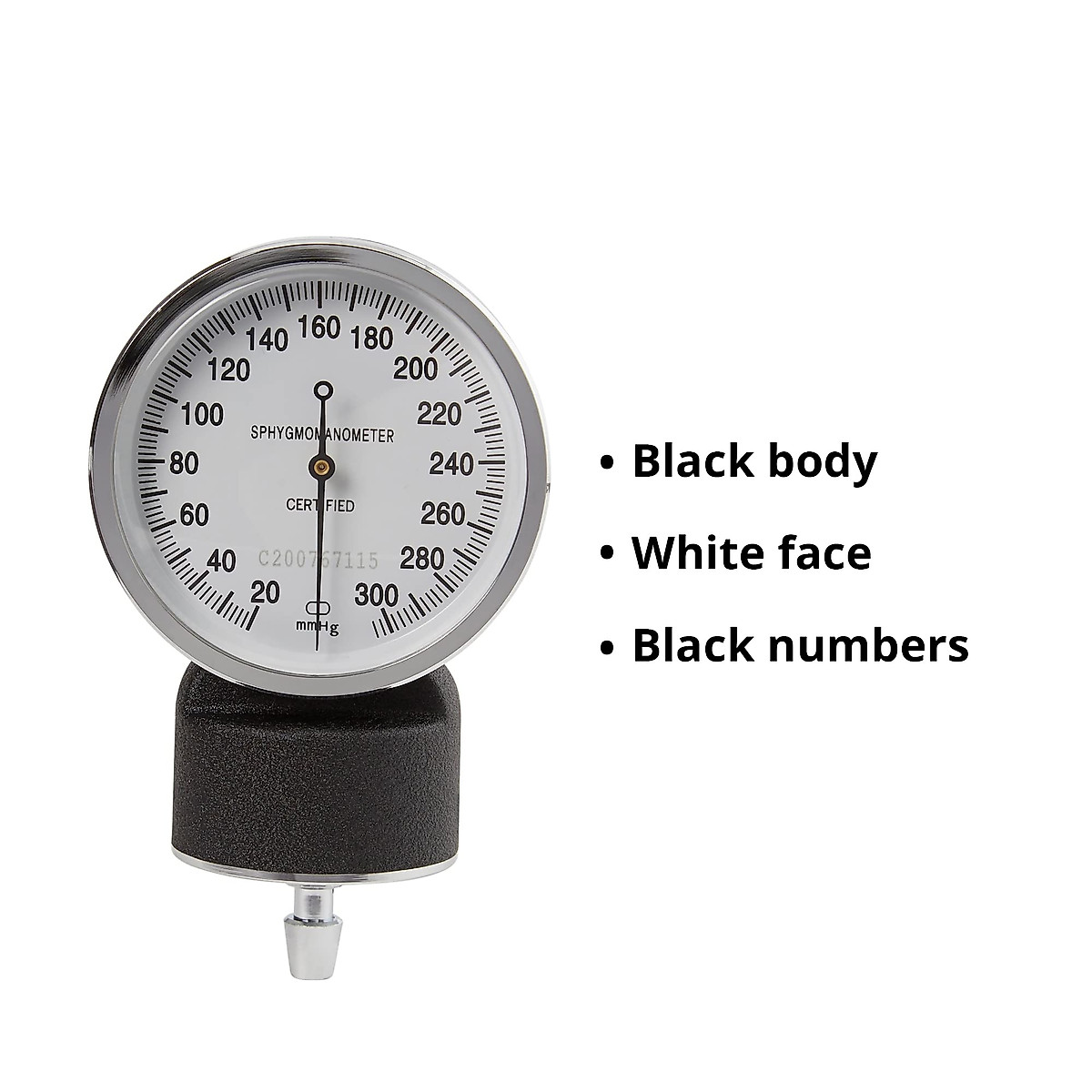 McKesson Blood Pressure Gauge for Standard Aneroid Sphygmomanometers, 300mmHg, No-Pin Stop, 1 Count