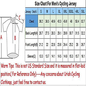 Uriah Men's Cycling Jersey Short Sleeve Reflective Octopus Size XL(CN)