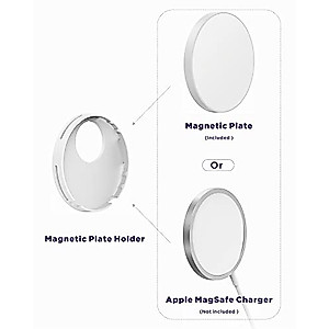 SODI iPhone Continuity Camera Mount - iPhone Camera Mount Compatible with MagSafe for iPhone 14/13/12, iPhone Webcam Mount for MacBook macOS Ventura, Desk View Support iPhone Monitor Loop Mount, White