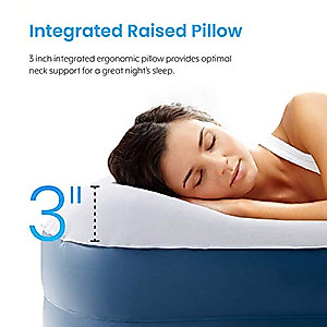 Active Era Tall Twin Air Mattress with Built in Pump & Raised Pillow, Elevated Inflatable Mattress, Heavy Duty Puncture Resistant Inflatable Bed, Blow Up Mattress Air Bed, Waterproof Airbed Mattress