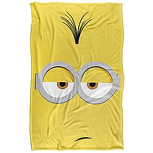 Minions Blanket, 36"x58", Kevin Face Silky Touch Super Soft Throw Blanket
