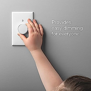 Lutron Aurora Smart Bulb Dimmer Switch (2 Pack) | for Philips Hue Smart Bulbs | Z3-1BRL-WH-L0-2 | White