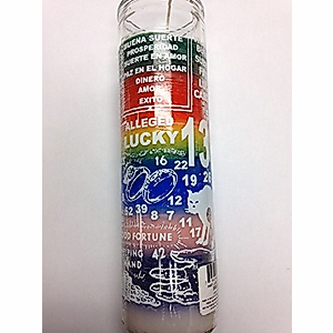 Fast Luck Candle - Silkscreen 7 color In Glass