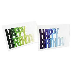 Best Paper Greetings 48 Pack Happy Birthday Cards Bulk Box Set with Envelopes, Blank Inside for Students, Work, Office (6 Designs, 4x6)