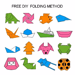 Origami Paper, Double Sided Color, 20 Colors, 200 Sheets -15✖15cm