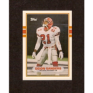 Topps Deion Sanders 1989 Traded Football Rookie Card (Atlanta Falcons)