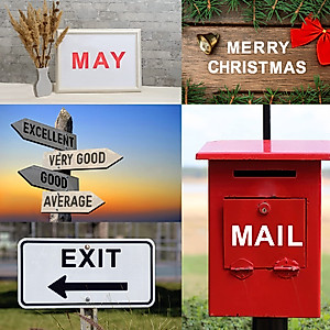 3 Inch Letter Stencils for Painting, 62 Pcs Reusable Plastic Letter Number Stencils, Interlocking Template Kit for Painting on Wood, Wall, Fabric, Rock, Chalkboard, Signage Interlocking Template Kit