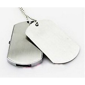 Silicon Flash drive : 8GB metal pen drive Dog Tag necklace model USB Flash drive 2.0 pen stick