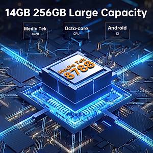 OUKITEL Rugged Tablet Android 13 RT5 11000mAh Waterproof Tablet,14GB+256B Android Tablets 1TB Expandable,Octa-Core 10.1 Inch FHD+, 33W 16MP+16MP Camera 1920x1200 Tablet 4G Dual SIM/5G WiFi/BT5.0/GPS