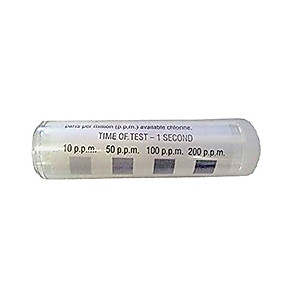 100 Precision Chlorine Test Paper FMP (pack of 4 vials)
