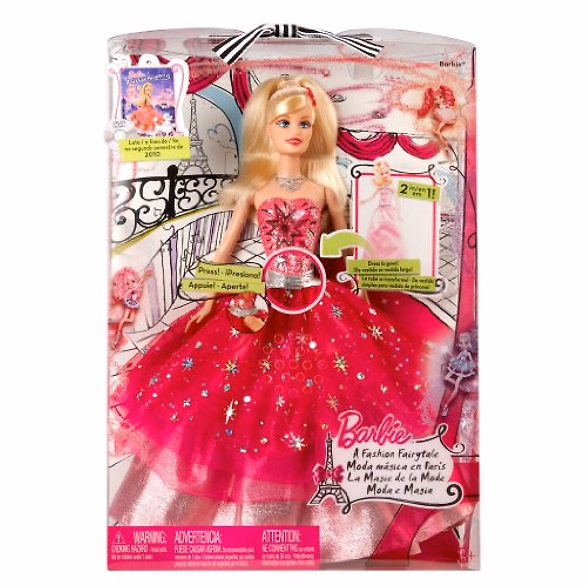 Barbie A Fashion Fairytale Transforming Fashion Doll