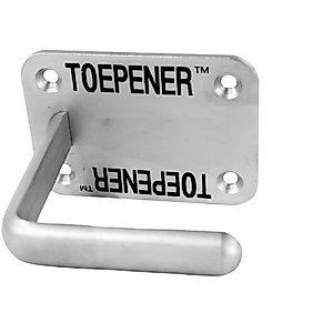 TOEPENER - Hands-Free Door Opener - Access with No-Touch Door Foot Pull - Stainless Steel Touchless Door Tool for Commercial and Bathroom Use