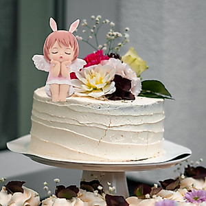 KESYOO Baby Doll Birthday Cupcake Topper Angels Figurine Doll Figures Miniature Resin Statue Ornament Car Ornaments Anniversary Bride Shower Party Decorations Birthday Wedding