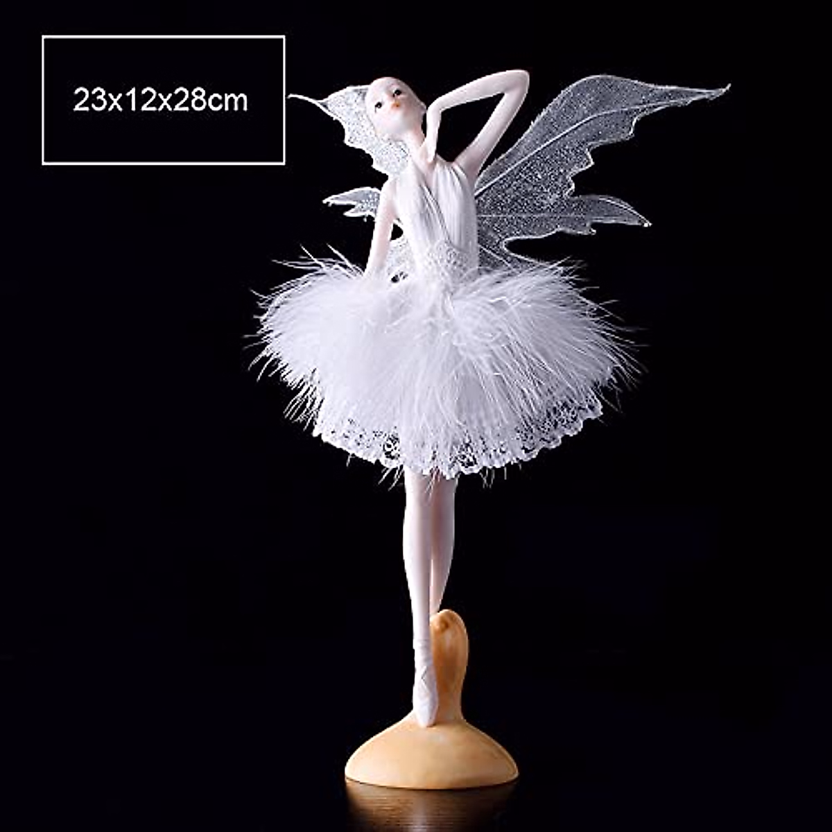 LKHH Decorative Ornaments Ballet Angel Dancing Girl Character Home Decoration Ornaments Fairy Garden Miniatures Crafts Resin Figurines Wedding Gifts