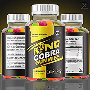 sigma times (5 Pack) King Cobra Gummies for Men Formula (300 Gummies)