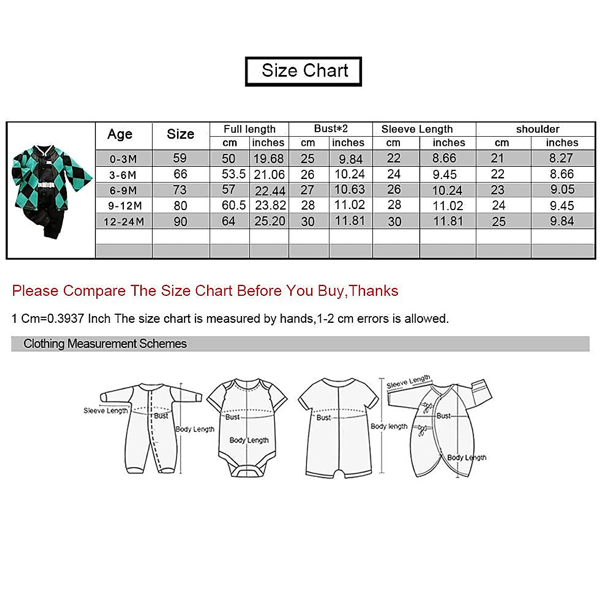 RELABTABY Cute Baby Boy Girl Romper Newborn Anime Onesie Toddler Halloween Cosplay Jumpsuit Outfit clothes