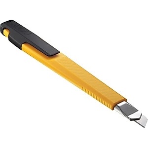 OLFA 9mm Slide Lock Utility Knife (A-1) - Multi-Purpose Retractable Precision Knife w/ Snap-Off Blade, Replacement Blades: Any OLFA 9mm Blade