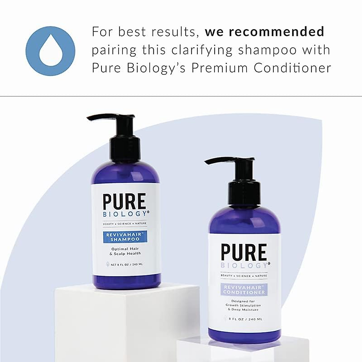 Premium Hair Growth Shampoo with Biotin, Keratin, Vitamins B + E, Natural DHT Blockers & Breakthrough Anti Hair Loss Complex Treatment of Thinning, Damaged Hair for Men & Women