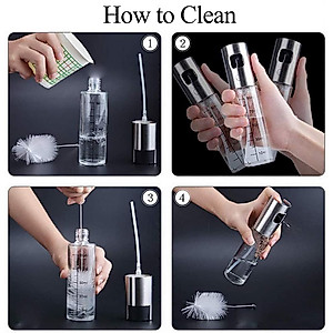 Olive Oil Sprayer Mister for Cooking Oil Spritzer for Air Fryer,Oil Spray Bottle for Vinegar Kitchen Gadgets for BBQ,Making Salad, Baking, Grilling (100ml)