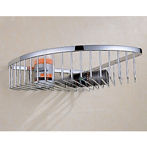 HANEABTH Stainless Steel Wall Mount Corner Shower Caddy for Bathroom, Polished Chrome