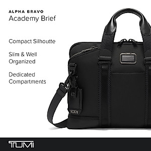 TUMI Men's Academy Briefcase, Black, One Size
