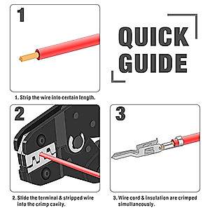 iCrimp SN-28B Dupont Crimping Tool for 3.96mm, 2.54mm, 2.5mm Pitch Dupont, JST XH VH Connectors, AWG 18 to 28