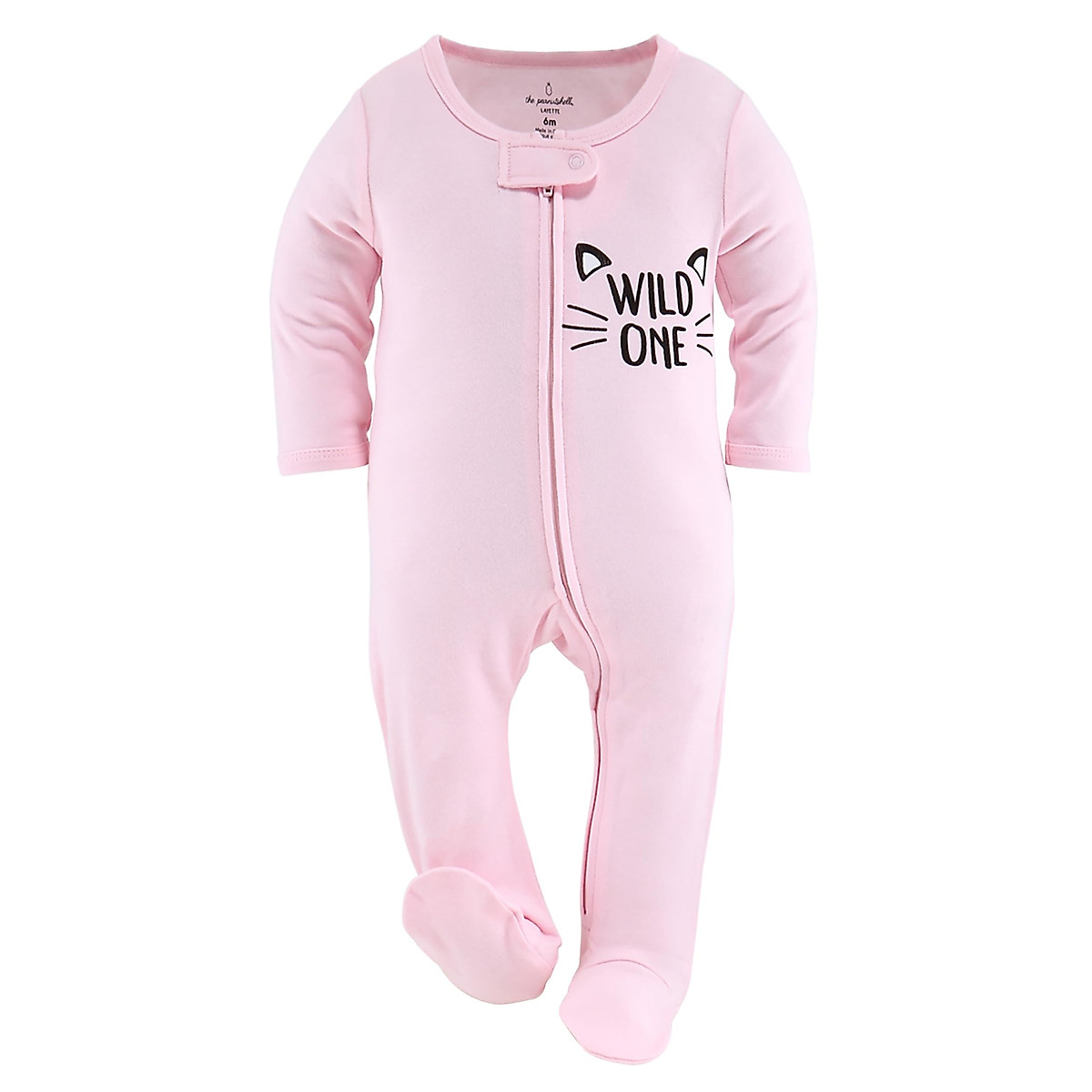 The Peanutshell Baby Sleepers for Girls Set of 3 - Newborn Baby Clothes, Soft Cotton Girl Footed Pajamas, Newborns & Infants Clothes Gift Set - Rainbow Dinosaur