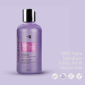Oligo Professionnel - Blacklight Violet Conditioner - Purple Conditioner for blondes - Vegan - Eliminate Yellow Tones - Refresh Faded Highlights - Argan oil - Hydrating Formula - 8.5oz