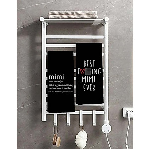 Best Mimi Ever Kitchen Towels and Dishcloths,16 x 24 Inch Set of 2 Soft and Absorbent Mimi Definition Hand Towels Tea Towels Dish Towels Sets,Grandma Birthday Mother’s Day