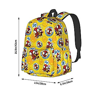 LVTFCO Spider Cartoon Backpack Travel Backpack Superhero Backpack Bags For Men Women