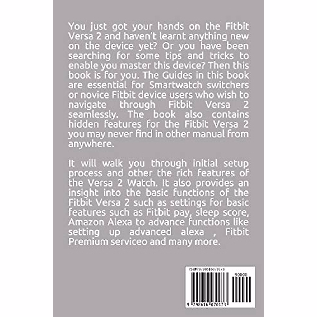 FitBit Versa 2 USER’S Manual For Senior Citizen: Tricks and Tips to Access Hidden Features of the Fitbit Versa 2 & Troubleshooting Common Problems