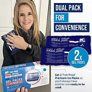 Flexible Ice Pack for Pain Relief - Reusable Gel Pack for Knee, Shoulder, Ankle, Back, and More - Bendable for Customized Comfort