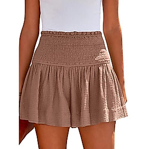 Trendy Queen Shorts Women Cute Beach Outfits Shorts High Elastic Plus Size 2023 Summer Clothes Shorts Vacation Outfits Shorts Clothing Pink