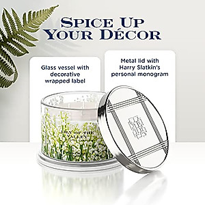 Premium Scented 4-Wick Candle, Lily of The Valley, HomeWorx by Slatkin & Co - 18 oz - Long-Lasting Jar Candle, 30-55 Hours Burn Time - Lily of The Valley, Hyacinth, Jasmine & Spring Green Leaves