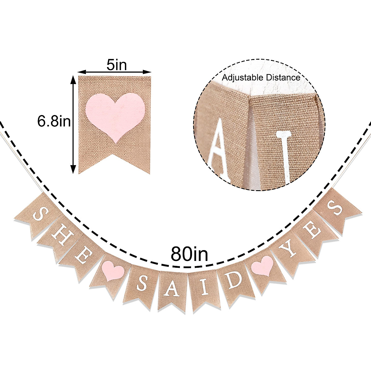 She Said Yes Banner - engagement/engage Banner,engagement Party Decorations,Bridal Shower Decorations Banner,Bride to Be Banner,bachelorette Party Wedding Decor