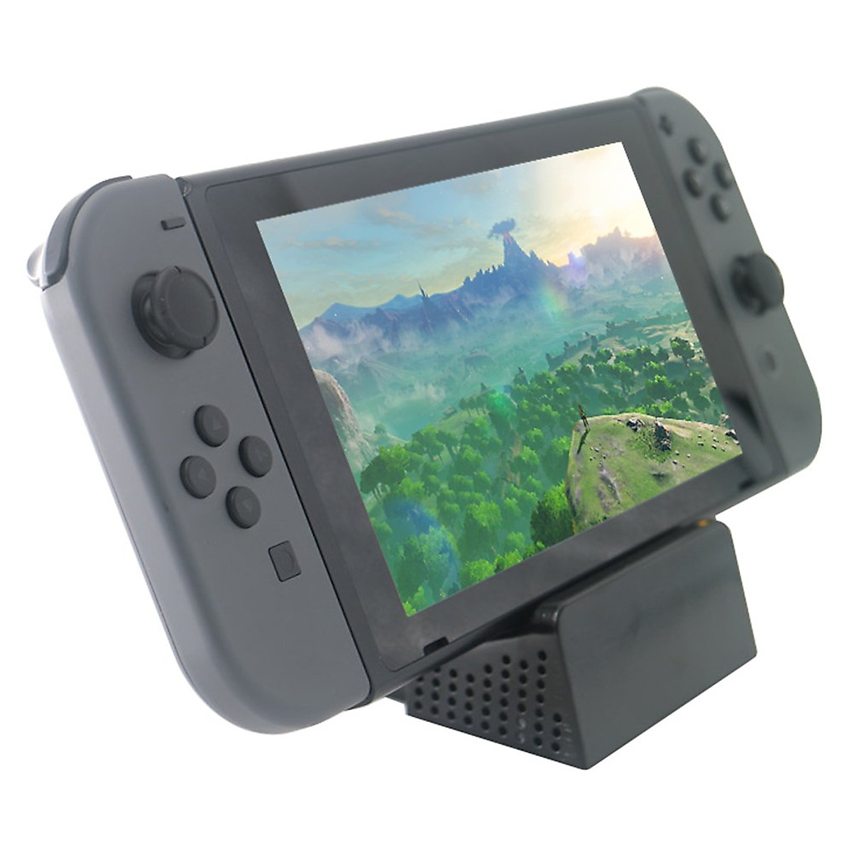 J&TOP Portable DIY Replacement Dock Mount Case for Nintendo Switch,Black(Only The Case)