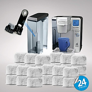 Pack of 24 Replacement Charcoal Water Filters for Cuisinart Coffee Machines By Housewares Solutions