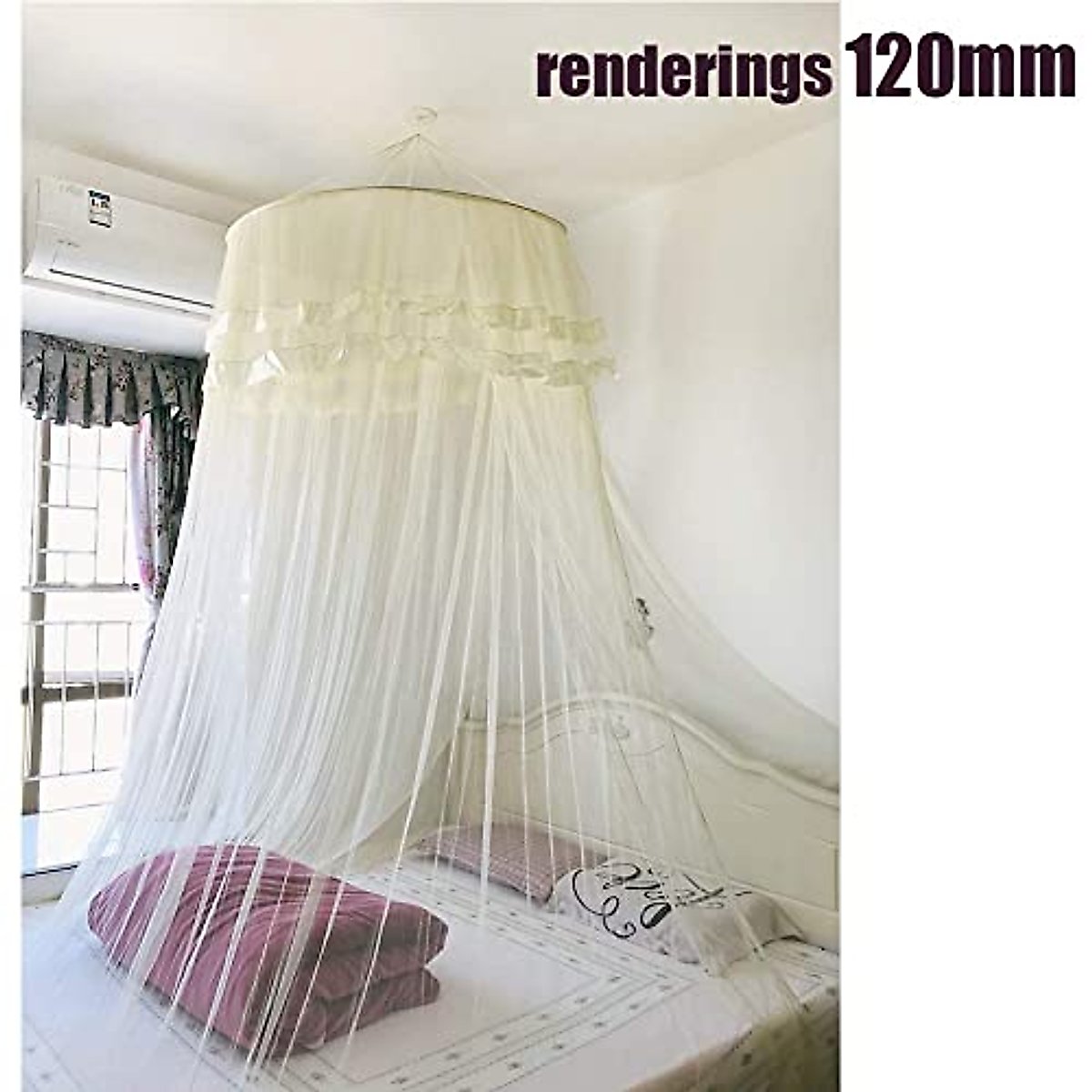 MOU Ceiling Mosquito Net Hooks Super Glue Dome Mosquito Net Hooks Ceiling Hooks Bed Canopy Hooks for Home, Easy to Install and Use Bedding Accessories Nail-Free Hook (2set)