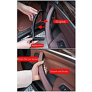Jaronx for BMW X5 X6 Door Pull Handle, Inner Door Trim Grab Cover Passenger Side Right Front/Right Rear Door Armrest Bracket (Fits:BMW X5 2008-2013 and BMW X6 2008-2014) (Leather Cover NOT Inculded)