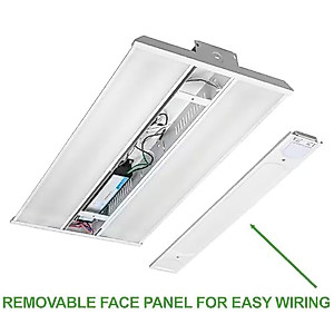 ETI SOLID STATE LIGHTING INC. 2 ft. Low Profile LED Linear High Bay with Motion Sensor 18000 Lumens 138 Watts Dimmable Low-Glare Design Ideal for Commercial & Industrial Use