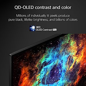Sony XR55A95L 55 Inch QD-OLED 4K UHD Smart Google TV with AI Upscaling with an Additional 4 Year Coverage (2023)
