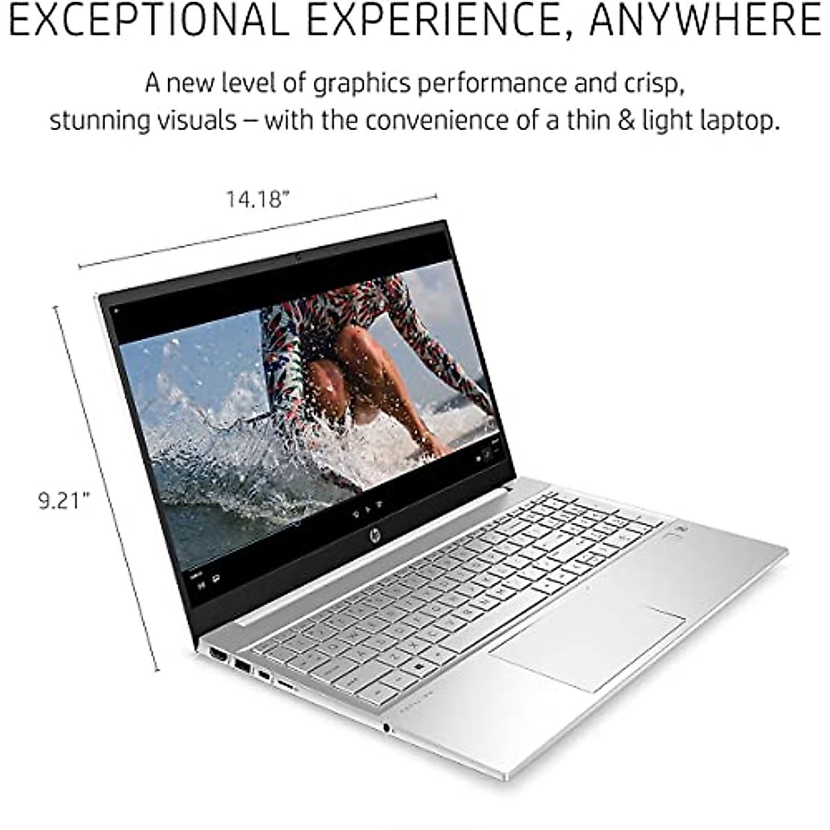 HP Pavilion 15T-EG00 Laptop 2022 15.6” FHD 1920 x 1080 Display Intel Core i7-1165G7, 4-core, Intel Iris Xe Graphics, 32GB DDR4, 1TB SSD, Wi-Fi 6, Bluetooth 5.2, 720p HD Camera, Windows 11 Home