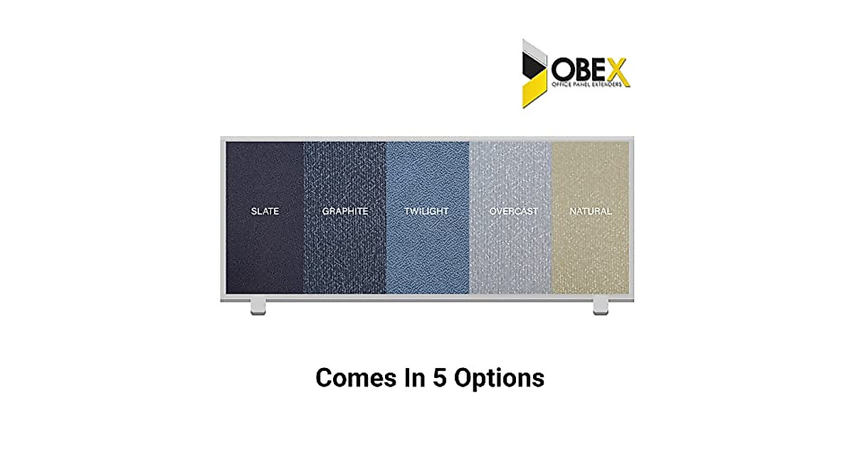 OBEX Acoustical Cubicle Privacy Screen - Reduce Noise & Enhance Privacy