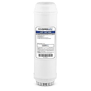 Hydronix HX-UDF-10C100E Softening Filter Cartridge with NSF Certified Cation Resin 2.5" x 10", White
